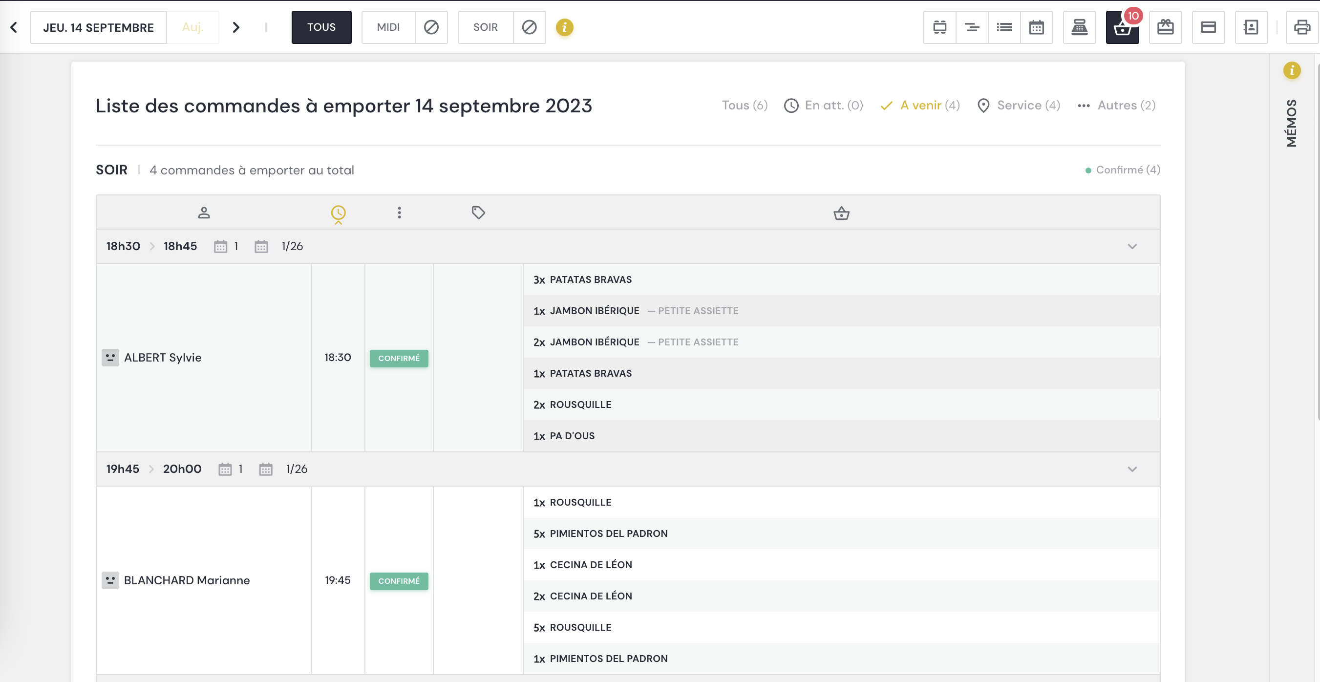 Comment personnaliser l'affichage du cahier de commande Click & Collect ...