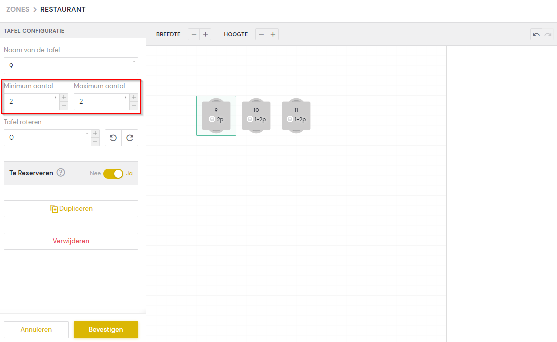 Hoe activeer ik de tafelvoorraad? – Zenchef : Helpcentrum