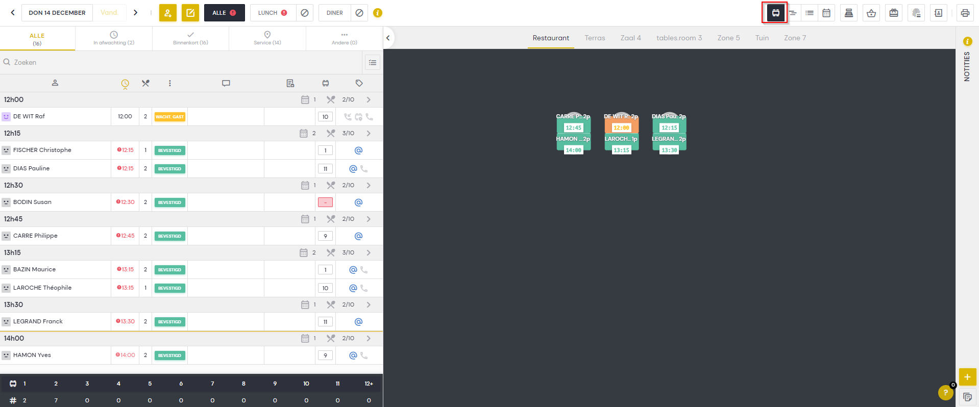 Hoe kan ik mijn reserveringen raadplegen? – Zenchef : Helpcentrum