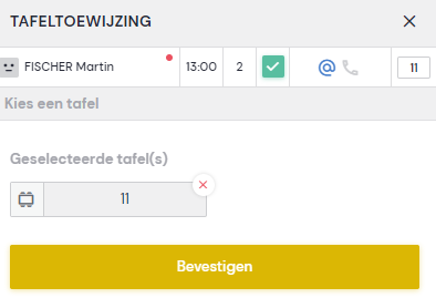 Hoe kan ik tafels toewijzen aan gasten? – Zenchef : Helpcentrum